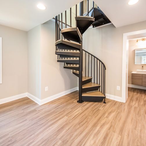 Stair-steps Stairs-and-railing for your basement | BasementRemodeling ...