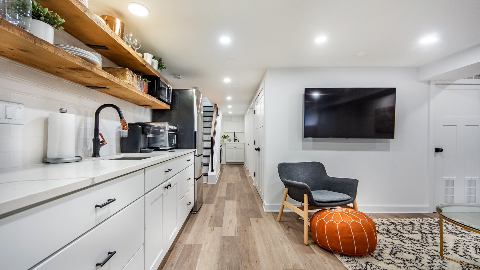 Modern Basement Finishing in Washington, DC