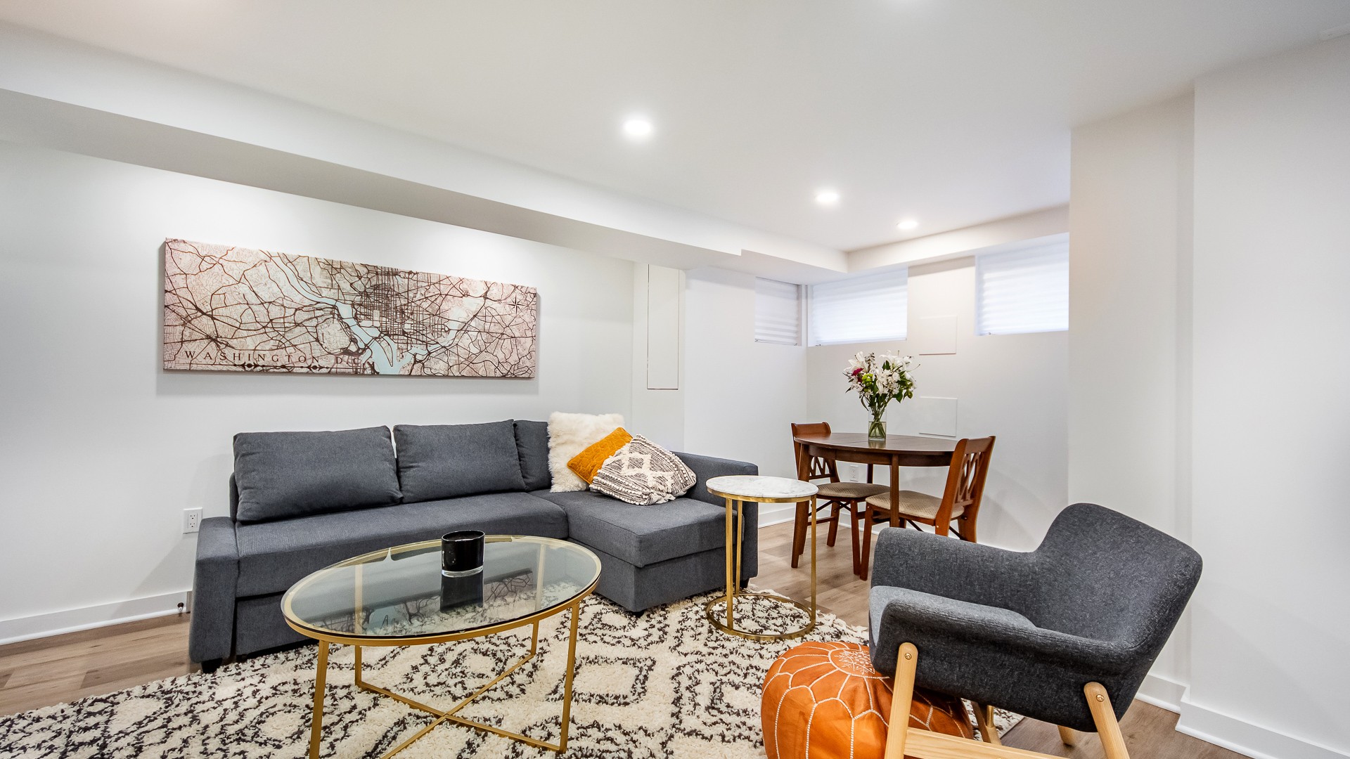 Modern Basement Finishing in Washington, DC
