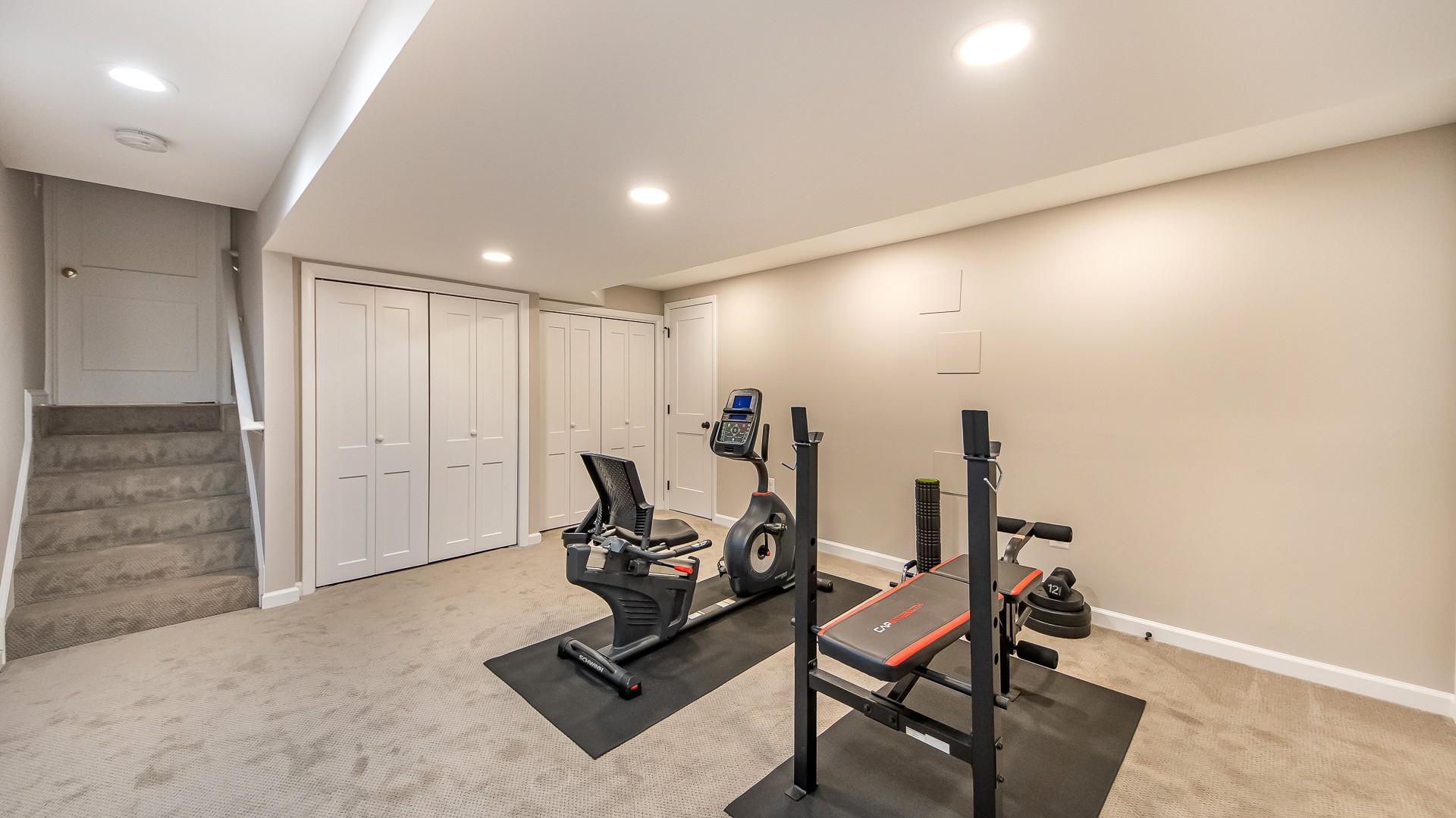 Basement Remodel with a custom shower/jacuzzi tub.