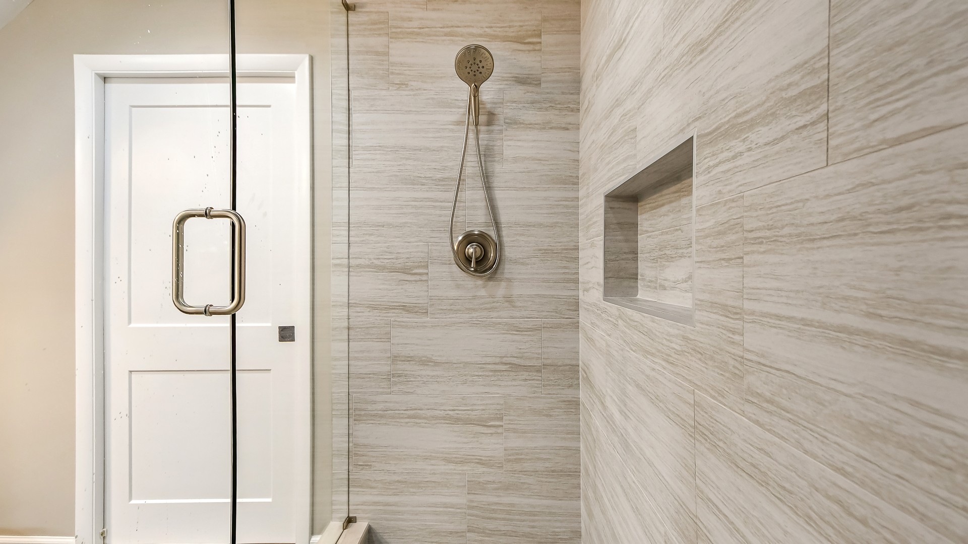 Basement Remodel with a custom shower/jacuzzi tub.