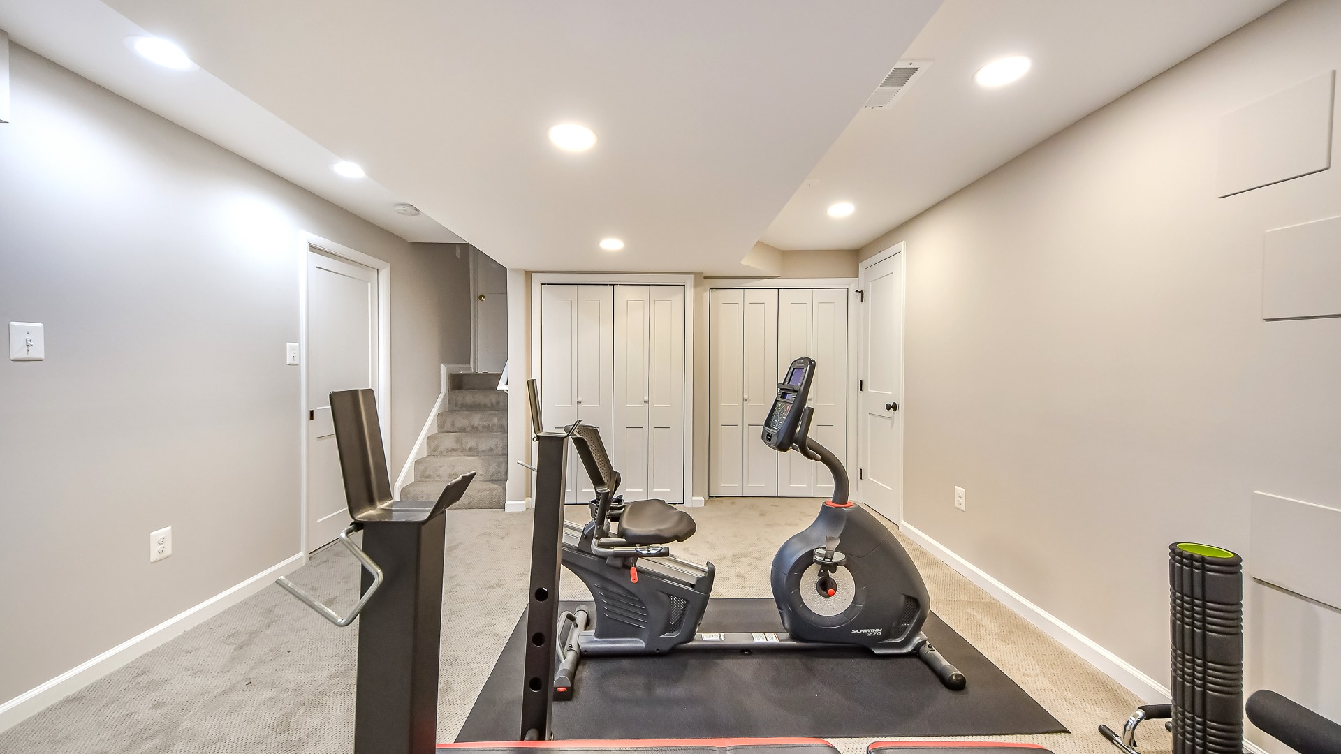 Basement Remodel with a custom shower/jacuzzi tub.