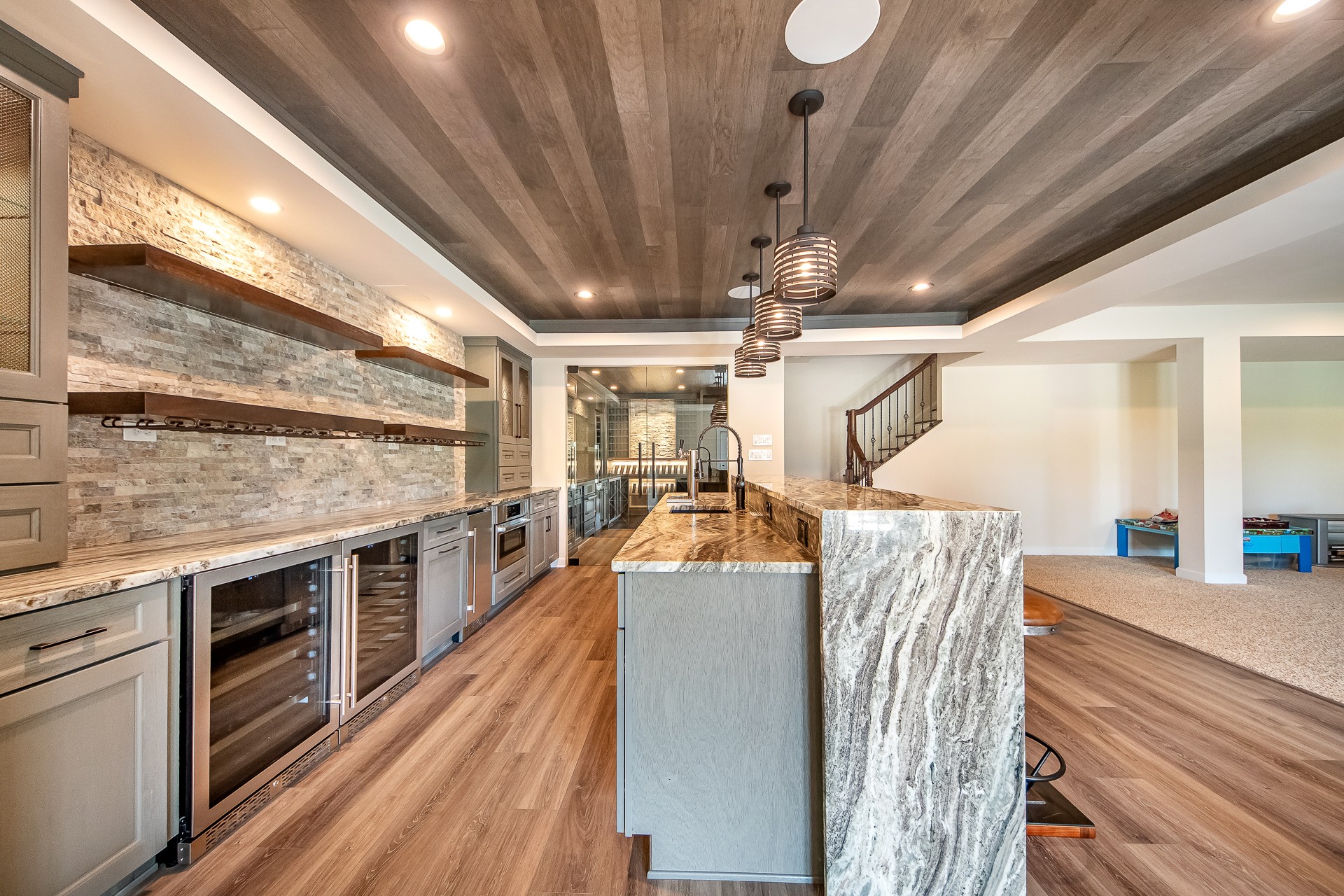 Wine Cellar & Theater Basement Ashburn | 650 Sq Ft