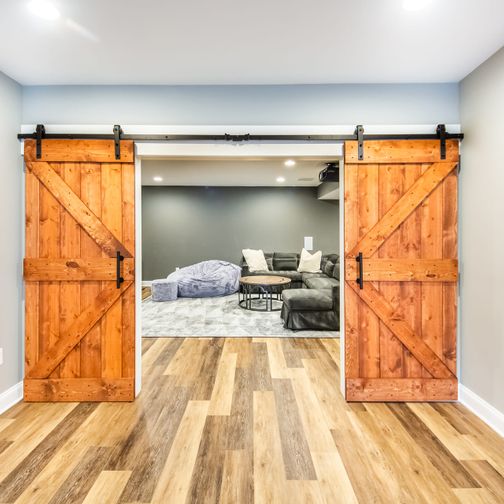 Barn-doors Doors for your basement | BasementRemodeling.com ideas