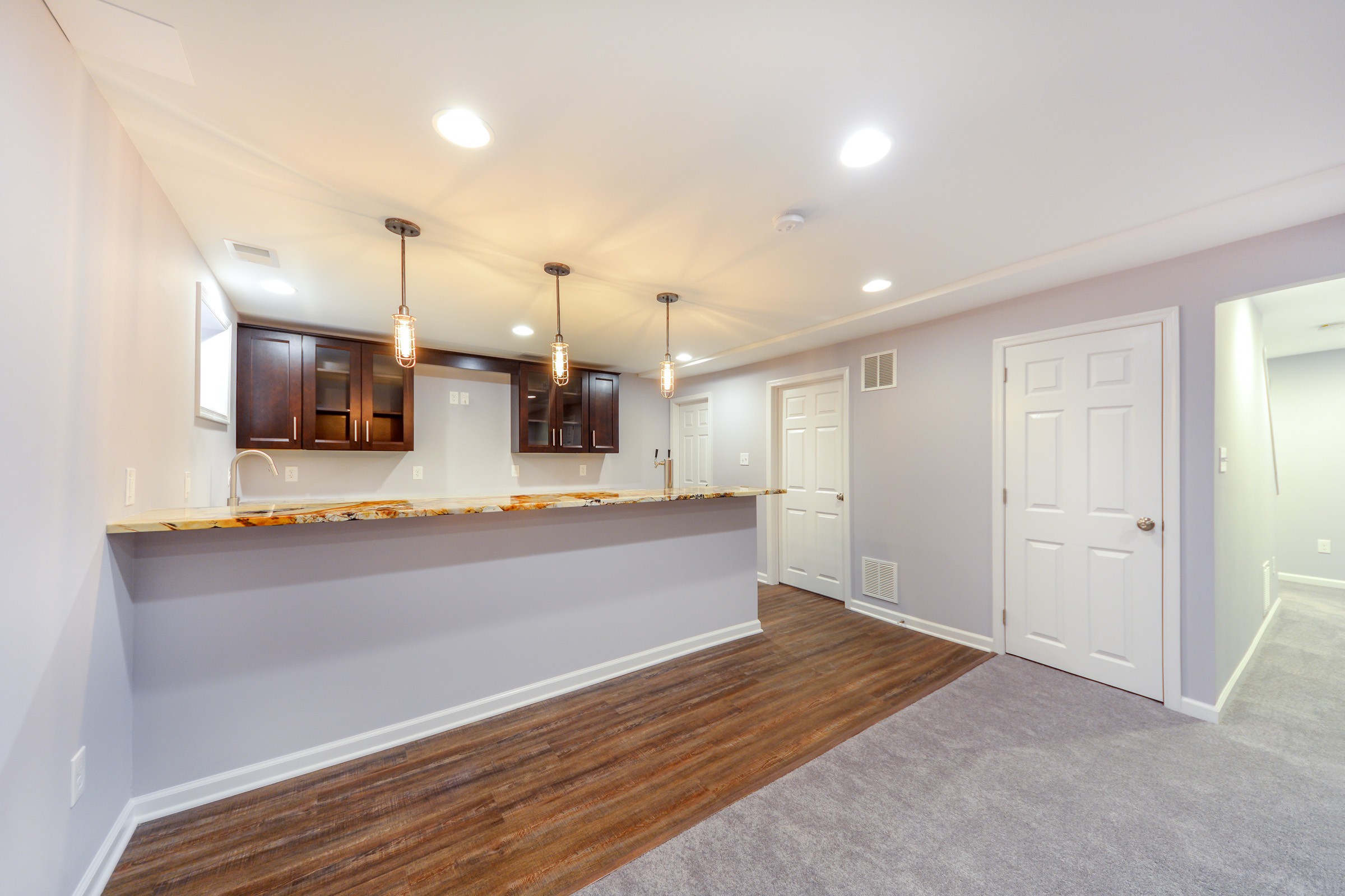 Basement Remodel - Egress Windows, Family Room and Full Kitchen